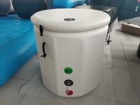 China Portable Vertical Round Ice Bath Barrel Outdoor Cold Plunge Tub for sale