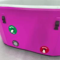 China Inflatable Pink Plunge Ice Bath Cold Water Tub For Universal Applications for sale