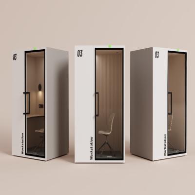 China Modern Soundproof Office Pod Noise Reduction Customizable Meeting Work Single Booth for sale