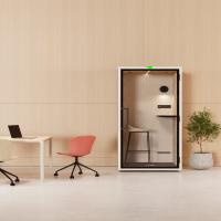 China Freestanding Soundproof Office Pod Open Space Without Interruption Workstation Telephone Booth for sale