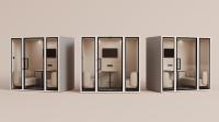 China Freestanding Soundproof Office Pod Open Space Without Interruption Workstation Telephone Booth for sale