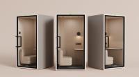China Freestanding Soundproof Office Pod Open Space Without Interruption Workstation Telephone Booth for sale