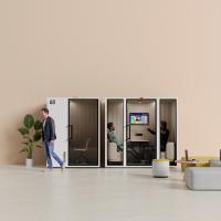 China Customizable Freestanding Sound Proof Meeting Pods Soundproof Home Office Pod for sale