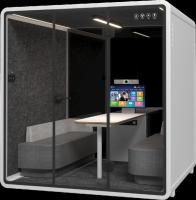 China Extra Large Size Soundproof Office Pod 4 Seater Standard ISO9001 for sale