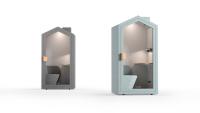 China Home Rectangular Acoustic Office Pods Soundproof Phone Booth Office for sale
