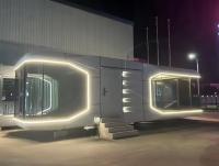China Luxury Outdoor Office Pod 2 Bedroom Commercial Space With Kitchen Steel Structure for sale
