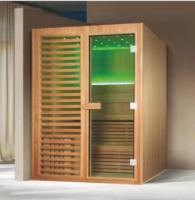 China Custom Interior Steam Sauna Rooms Traditional With 8mm Tempered Glass Door for sale
