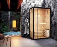 China Single Person Steam Sauna Rooms 3.5KW 110V/220V With Tempered Glass Door for sale