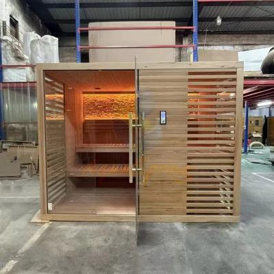 China Salt Therapy Steam Sauna Rooms Square Eco Friendly With Easy Installation for sale