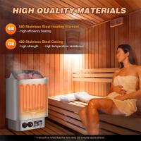 China Panoramic Outdoor Sauna And Steam Room High Privacy With Wood Burning Stove for sale