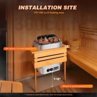 China 6 X 6 X 7 Rectangular Outdoor Wooden Steam Sauna Cabin Offering Spacious Interior and Steam Distribution for Maximum Comfort for sale