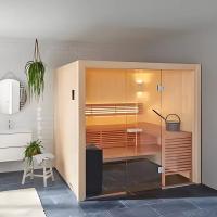 China 6 X 6 X 7 Rectangular Outdoor Wooden Steam Sauna Cabin Offering Spacious Interior and Steam Distribution for Maximum Comfort for sale