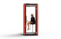 China Professional Modern Acoustic Soundproof Recording Booth Prefab Office Phone Booth For Meeting Pods Warehouse Storage Prefab for sale