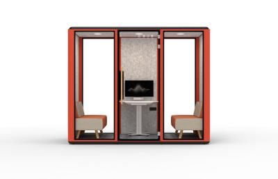 China Hot Selling Cheap Prefabricated Soundproof Outdoor Residential Prefab House Wood Small Movable Glass Isolated Mobile Office Pod for sale
