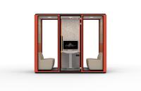 China Hot Selling Cheap Prefabricated Soundproof Outdoor Residential Prefab House Wood Small Movable Glass Isolated Mobile Office Pod for sale