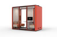 China Hot Selling Cheap Prefabricated Soundproof Outdoor Residential Prefab House Wood Small Movable Glass Isolated Mobile Office Pod for sale