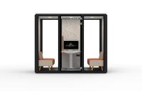 China Hot Selling 6 people  Cheap Prefabricated Soundproof Outdoor Residential Mobile Chatting Office Pod for sale