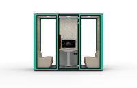 China Hot Selling 6 people  Cheap Prefabricated Soundproof Outdoor Residential Mobile Chatting Office Pod for sale