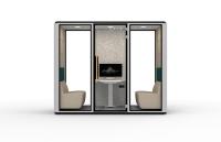 China 2023 Aluminum Material Acoustic Meeting Booth Movable Movable Silence Pods for sale