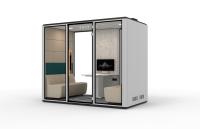 China 2023 Aluminum Material Acoustic Meeting Booth Movable Movable Silence Pods for sale