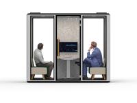 China 2023 Aluminum Material Acoustic Meeting Booth Movable Movable Silence Pods for sale
