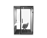 China 2 Person Office Box Phone Meeting Room Portable Hot Sale Phone Booth Private Work Space Meeting Sleeping Movable Office Box for sale