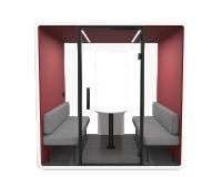 China Four Person  Telephone Booth, Modular Micro Customized Soundproof House Meeting Room for sale