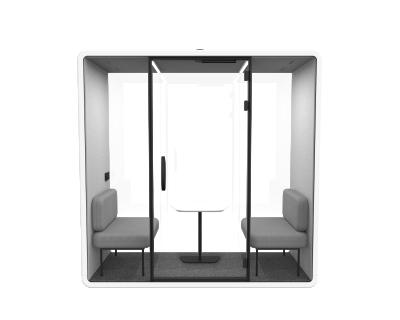 China Meeting Room Soundproof Room Mobile Mute Soundproof Silo Negotiation Room for sale