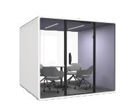 China Soundproof Room Direct Broadcasting Room Mobile Recording Studio Mobile Silent Cabin Office Business Negotiation Room for sale