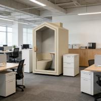 China Mobile Personal Workspace Pod offering easy relocation options and private workspace benefits for dynamic office layouts for sale