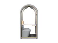 China Compact Home Privacy Pod | All-in-One Soundproof Work Booth with Integrated Seat for sale