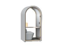China Compact Home Privacy Pod | All-in-One Soundproof Work Booth with Integrated Seat for sale