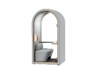 China Compact Home Privacy Pod | All-in-One Soundproof Work Booth with Integrated Seat for sale