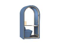China Home Pod Acoustic Booth | All-in-One Soundproof Office Pod with Integrated Desk for sale