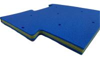 China 30kg/m³ Density Playground Shock Pad - 8-30mm Thickness UV Resistant 3-Layer Safety Underlay for sale