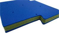 China 15mm 20mm 25mm Artificial Turf Shock Pads - 30-90 Kg/m³ Density, 20+ Year Lifespan, Sports Field Underlay for sale
