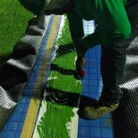 China World Rugby Certified 12mm Shock Pad Underlay for Artificial Grass with 45% Shock Absorption and 20000 mm/h Water Drainage for sale