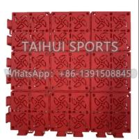 China 340x340x17mm PP Interlocking Basketball Court Tiles - Weather Resistant Sports Flooring for sale