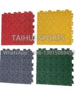 China 340x340x17mm PP Interlocking Basketball Court Tiles - Weather Resistant Sports Flooring for sale