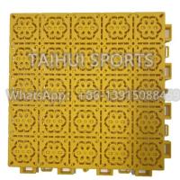 China 340x340x17mm PP Interlocking Basketball Court Tiles - Weather Resistant Sports Flooring for sale
