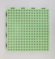 China 17mm Polypropylene Interlocking Sports Flooring Tiles 340x340mm with Luminous Effects for Basketball Courts for sale