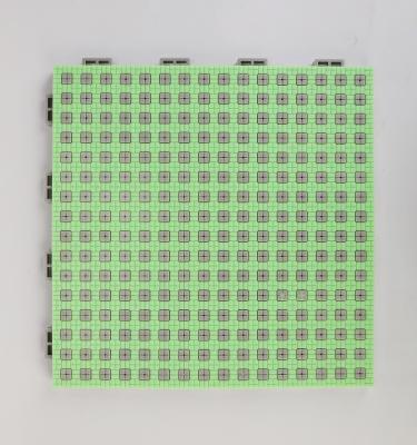 China 17mm Polypropylene Interlocking Sports Flooring Tiles 340x340mm with Luminous Effects for Basketball Courts for sale