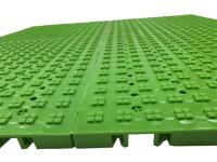 China TPE Sport Court Interlocking Tiles 333.4mm x 17mm with 7 Ton/m² Load Capacity for Artificial Grass Basketball Courts for sale