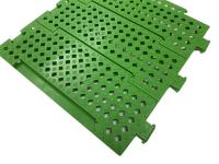 China TPE Sport Court Interlocking Tiles 333.4mm x 17mm with 7 Ton/m² Load Capacity for Artificial Grass Basketball Courts for sale