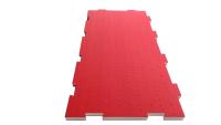China TAIHUI Safety Soft Fall Artificial Grass Underlay Shockpad 30mm 50mm HIC Protection Interlocking Puzzle Mat for sale