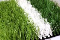 China Custom Dark Green Light Green Artificial Sports Turf - 50mm Pile Length, 12000 Density for Soccer Fields for sale