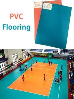 China 6mm PVC Sport Flooring Tiles - 4.5-10mm Thickness, 1.8m Width for Volleyball, Basketball Courts for sale