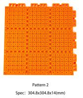 China PP Interlocking Floor Tiles 300x300mm 13mm Thick for Sports Courts for sale