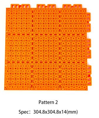 China PP Interlocking Floor Tiles 300x300mm 13mm Thick for Sports Courts for sale