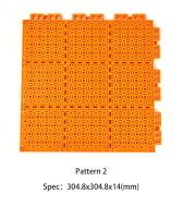 China Polypropylene Sports Flooring 300x300mm Fire Resistant Interlocking Tiles for Basketball Tennis Courts for sale